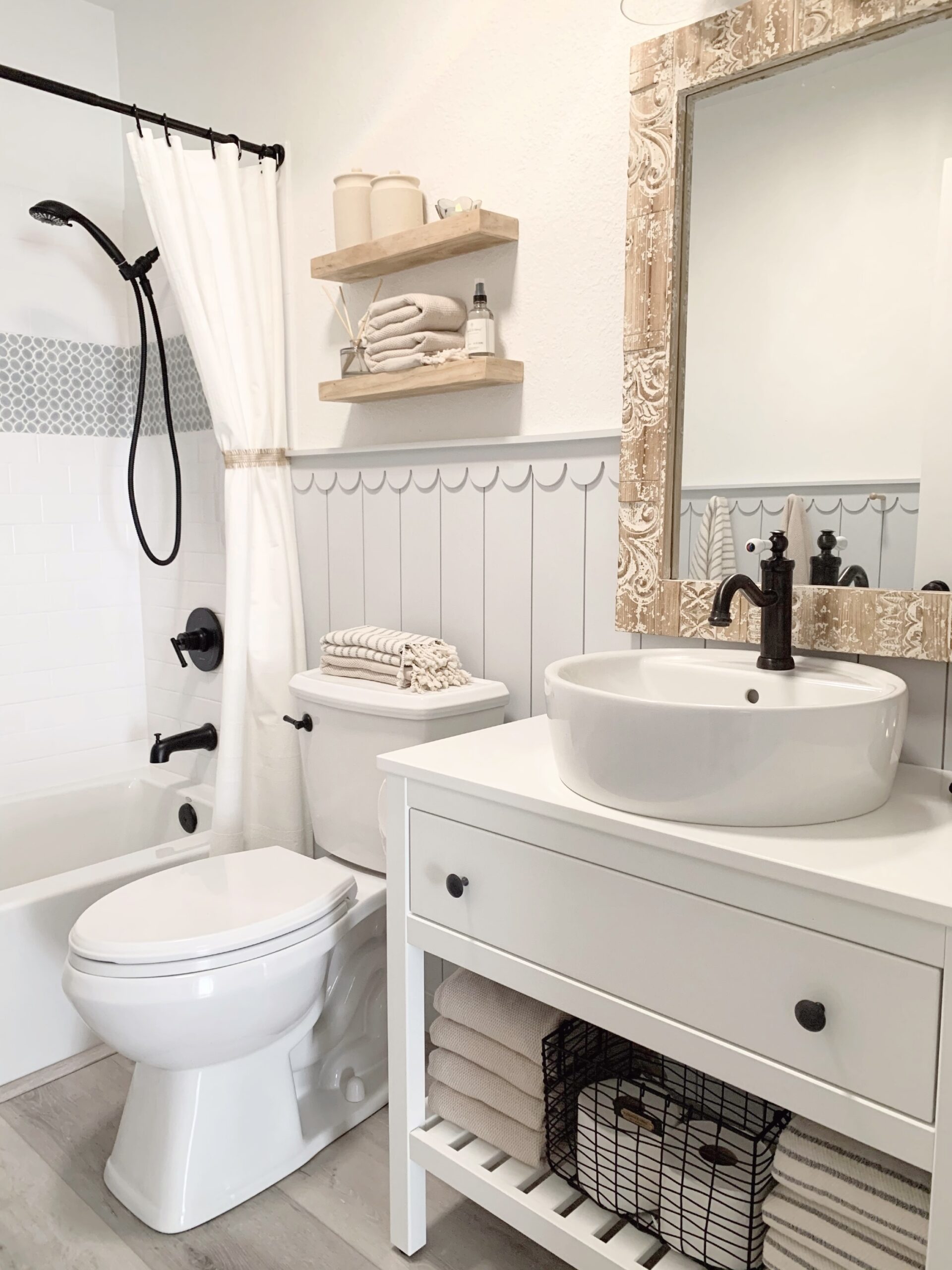 DIY Scalloped Shiplap Paneling - haus & hand