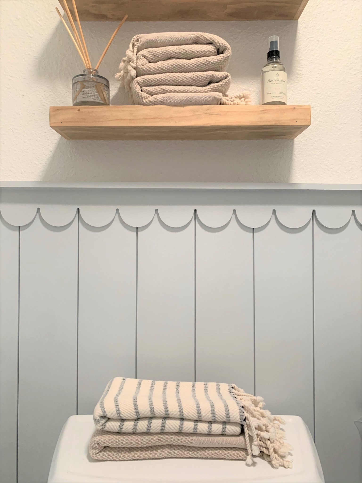 DIY Scalloped Shiplap Paneling - haus & hand