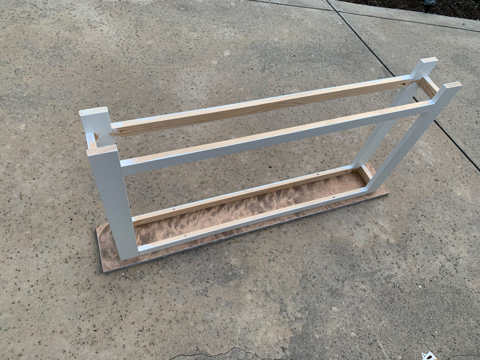 Easy DIY Custom Wood Entry Table - haus & hand
