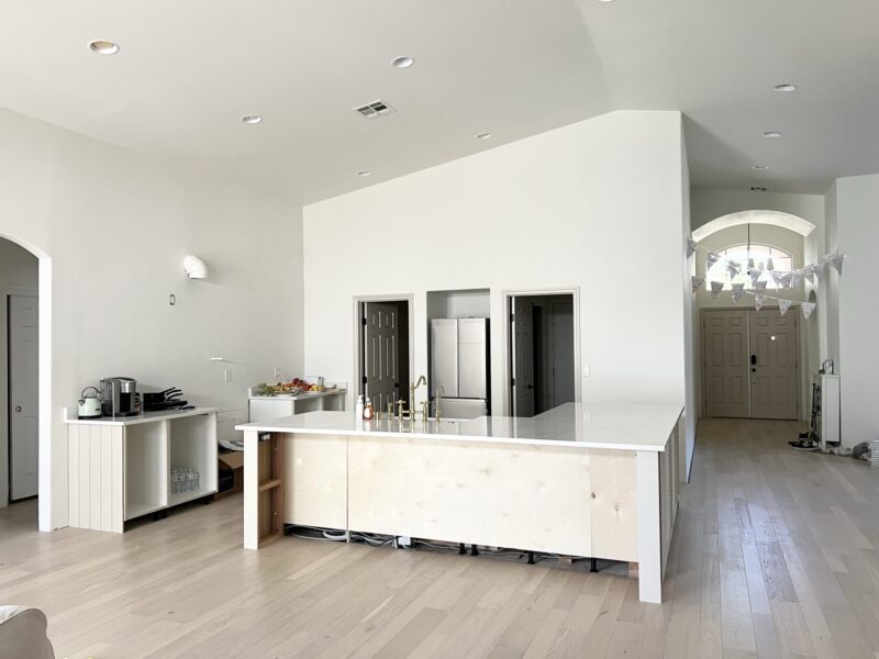 How to Build a Kitchen Island with Seating (Using IKEA Cabinets!)